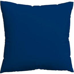 Schlafgut Kissenbezug &raquo;Premium Kissenbezug Knitted Jersey (1 St)&laquo; Ton-in-Ton Rei&szlig;verschluss, Bio-Baumwolle mit Elasthan, Uni, OEKO Tex blau Jersey, Obermaterial