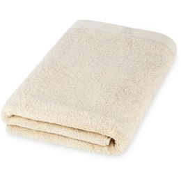Ross Duschtuch &raquo;Doubleface, Uni/Streifen&laquo; aus feinster Baumwolle beige Frottier, Baumwolle B/L: 70cmx140cm, 1 Stk., Frottier