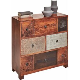 OTTO home Kommode &raquo;Mahar&laquo; Breite 85 cm bunt B/H/T: 85cm x 85cm x 35cm