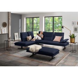 W.Schillig Ecksofa &raquo;broadway, Designsofa, toller Sitzkomfort, zeitlos, elegant, L-Form&laquo; Sitztiefenverstellung, Kopfteil- & Seitenteilverstellung, 