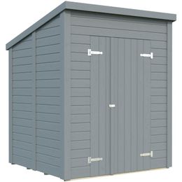 Palmako Ger&auml;tehaus &raquo;Leif&laquo; grau Massivholz Einheitsgr&ouml;&szlig;e