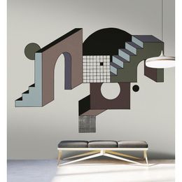 Livingwalls living walls Fototapete &raquo;Walls by Patel Freetown&laquo; glatt Vlies, Wand grau Vlies B/L: 4m x 2,7m
