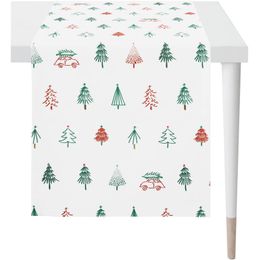 Apelt Tischl&auml;ufer &raquo;5825&laquo; gr&uuml;n Baumwolle, Polyester B/L: 48cm x 140cm, 1 Stk.