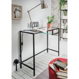 PAROLI Ablageregal schwarz B/H/T: 100cm x 74cm x 36cm