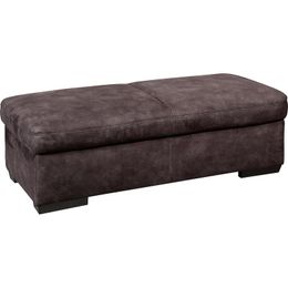 exxpo - sofa fashion Hocker &raquo;Salerno Bankhocker, bequem und komfortabel&laquo; braun Hybrid Lederfaserstoff (Grundgewebe 41% Lederfaser, 39% Polyester, 20% 