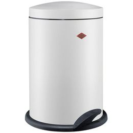 Wesco M&uuml;lleimer &raquo;116 Alpha&laquo; 1 Beh&auml;lter Tretabfallsammler, 13 Liter wei&szlig; Stahlblech B/H/T: 30cm x 42,5cm x 30cm, 13 l