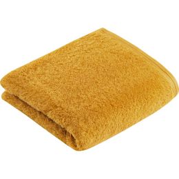 Vossen Handtuch &raquo;Vegan Life&laquo; 100% vegan gelb Webfrottier, Obermaterial: 100% Baumwolle B/L: 50cmx100cm, 2 Stk., Webfrottier