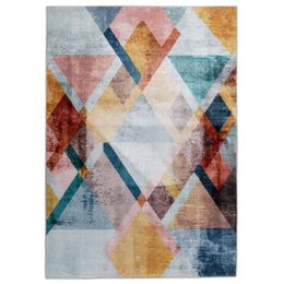Gino Falcone Teppich &raquo;Rachele GF-088&laquo; rechteckig 6 mm H&ouml;he Kurzflor, modernes Design, ideal im Wohnzimmer & Schlafzimmer bunt Polyester B : 70cm 1 Stk., 6mm, L: 