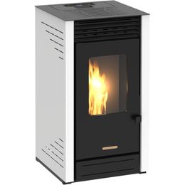 Blaze Pelletofen &raquo;&raquo;Maui 8&laquo;&laquo; optional WLAN f&auml;hig schwarz-wei&szlig;