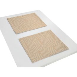 Adam Platzset &raquo;Easy Diamond&laquo; gelb Obermaterial: 100% Baumwolle B/L: 30cm x 40cm, 2 Stk., Bio-Baumwolle