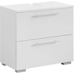 Welltime Waschbeckenunterschrank &raquo;Carlos&laquo; Breite 60 cm wei&szlig; FSC -zertifizierter Holzwerkstoff wei&szlig;, B/H/T: 60,2cm x 59,1cm x 35cm, Schubladen: 1 Stk.