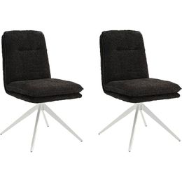 Home Affaire Esszimmerstuhl &raquo;Valencia&laquo; (Set) 2 Stk.verschiedene Gestelle in Holz oder Metall grau Metall B/H/T: 92cm x 68cm, 2 Stk., 2er Set