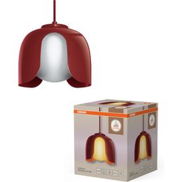 Osram Pendelleuchte &raquo;Decor Corolle&laquo; E27 1 Stk. Fassung E27, Stahl und Glas rot &Oslash; 20cm, 1 Stk.