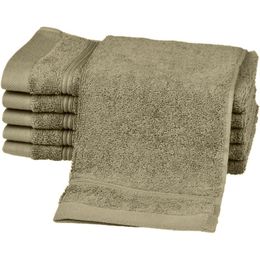 Ross Gaestehandtuecher &raquo;Rubin&laquo; 100% Baumwolle braun Frottier, Baumwolle B/L: 30cmx50cm, 6 Stk., Frottier