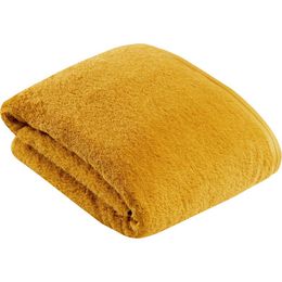 Vossen Badetuch &raquo;Vegan Life&laquo; 100% vegan gelb Webfrottier, Obermaterial: 100% Baumwolle B/L: 100cmx150cm, 1 Stk., Webfrottier