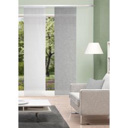 Vision S Schiebegardine &raquo;PIVE&laquo; Paneelwagen 1 Stk. tlg. Schiebevorhang digitalbedruckt PIVE silber Polyester 260cm, Paneelwagen, 60cm