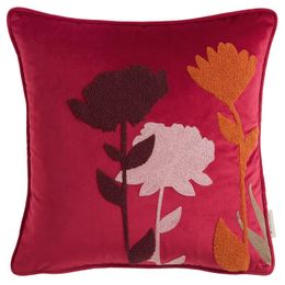 Tom Tailor HOME Dekokissen &raquo;Flowers&laquo; aus weichem Velvet Obermaterial: 100% Polyester B/L: 45cm x 45cm, 1 Stk.
