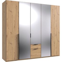 wimex Dreht&uuml;renschrank &raquo;Mugano&laquo; mit langen oder kurzen Griffen aus Metall, in vielen Breiten, 208 oder 236 cm hoch, Made in Germany Holzwerkstoff Artisan-