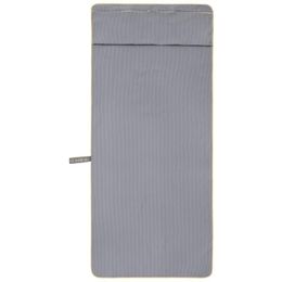 Dyckhoff Handtuch &raquo;Mikrofaser Sporttuch Struktur&laquo; Mit &Uuml;berst&uuml;lpkapuze, Schnelltrocknend, Leicht, Rei&szlig;verschlusstasche grau Microfaser, Mikrofaser B/L: 