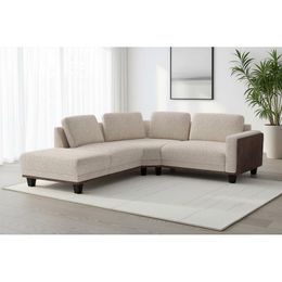 Sit & More sit&more Ecksofa &raquo;Concept&laquo; Modernes Sofa in drei Fu&szlig;farben zur Auswahl 100% Polyester B/H/T: 223cm x 84cm x 251cm, langer Schenkel links,mit Fu&szlig; Buche