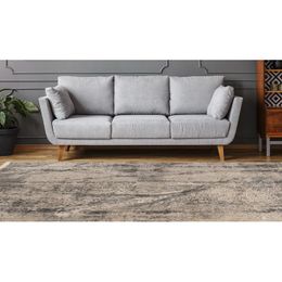 Kayoom Teppich &raquo;Adeon 500&laquo; rechteckig 13 mm H&ouml;he grau Polypropylen B : 120cm 1 Stk., 13mm, L: 170cm