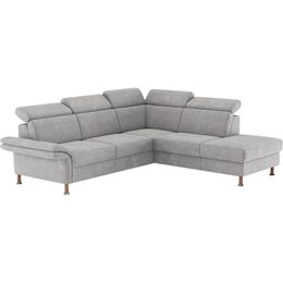 OTTO home Ecksofa &raquo;Calypso L-Form&laquo; mit Relaxfunktion motorisch im Sofa 2,5- Sitzer grau 100% Polyester B/H/T: 259cm x 85cm x 227cm, Flachgewebe, 