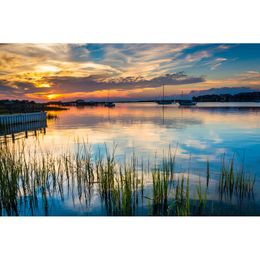 papermoon Fototapete &raquo;Folly Beach South Carolina&laquo; glatt bunt Vlies B/L: 3m x 2,23m, Bahnen: 6 Stk.