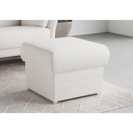 DOMO collection Hocker &raquo;Pina, kompakt und bequem&laquo; Passender Hocker zur Serie beige 95% Polyester, 5% Polyamid B/H/T: 59cm x 46cm x 59cm, Microfaser 