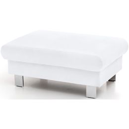 COTTA Hocker &raquo;Komaris, B: 100 cm&laquo; individuell zu kombinieren wei&szlig; Microfaser PRIMABELLE (100% Polyester);Kunstleder SOFTLUX;Feinstruktur (100% 