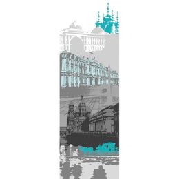 ARCHITECTS PAPER Fototapete &raquo;St. Petersburg&laquo; Vlies, Wand, Schr&auml;ge blau Vlies B/L: 1m x 2,8m