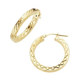 Firetti Damen Paar Creolen &raquo;Schmuck Geschenk Silber 925 Ohrschmuck Ohrringe diamantiert&laquo; 26mm, Silber 925 (Sterlingsilber)