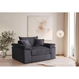 OTTO home XXL-Sessel &raquo;Soft&Cosy, B: 151 cm - OTTO. Verl&auml;ssliche Qualit&auml;t.&laquo; Mega-Sessel, Cord oder Chenille-Struktur, mit 2 Zierkissen grau 100% 