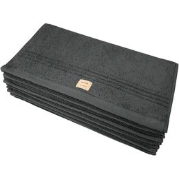 Dyckhoff Gaestehandtuecher &raquo;Nature&laquo; grau Frottier, Obermaterial: 100% Baumwolle B/L: 30cmx50cm, 6 Stk., Frottier