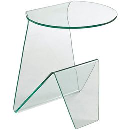 PAROLI Beistelltisch Sicherheitsglas ESG transparent B/H/T: 45cm x 41cm x 41cm