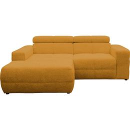 OTTO home Ecksofa &raquo;Ballerup 211 x 175 cm, auch mit verstellbarer Sitztiefe&laquo; Kopfteile verstellbar, aus pflegeleichtem, weichem Bezugsstoff, L-Form 