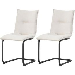 Home Affaire Esszimmerstuhl &raquo;SARNIA, 2er Set, mit Metallgestell in matt schwarz&laquo; (Set) 2 Stk.in verschiedenen Farben, Belsatbarkeit pro Stuhl 120 kg 
