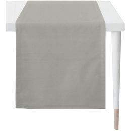 Apelt Tischdecke &raquo;3800&laquo; Outdoorstoff grau Baumwolle, Polyester B/L: 140cm x 48cm, 1 Stk., rechteckig