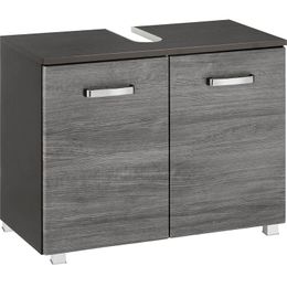 Welltime Waschbeckenunterschrank &raquo;Ravenna&laquo; grau grafitgrau, B/H/T: 70cm x 59cm x 35cm