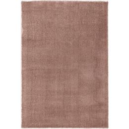 OCI DIE TEPPICHMARKE Hochflor-Teppich &raquo;Royal Uni&laquo; rechteckig 30 mm H&ouml;he weich durch Microfaser, Langflor, Shaggy, Wohnzimmer braun Kunstfaser B : 65cm