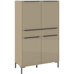 set one by Musterring Highboard &raquo;Reno&laquo; 1 Stk. tlg. Mit Winkelfu&szlig; in diversen Farben, 154 cm H&ouml;he & Farbauswahl Glas, Holzwerkstoff B/H/T: 92cm x 154cm