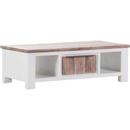 GUTMANN FACTORY Couchtisch &raquo;Tampa&laquo; in Vintage Optik wei&szlig; B/H/T: 130cm x 43cm x 75cm