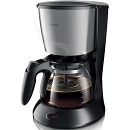 Philips Filterkaffeemaschine &raquo;HD7461/20 Daily Collection&laquo; 1,2 l Kaffeekanne Papierfilter 1x4 Aroma-Twister, Tropfstopp, Abschaltautomatik, Schwarz silber 1,2 