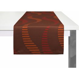 WIRTH Tischl&auml;ufer &raquo;LUPARA&laquo; rot Baumwolle, Polyester B/L: 40cm x 150cm, eckig