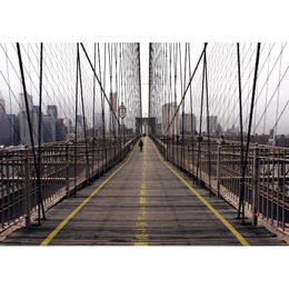 papermoon Fototapete &raquo;Brookly Bridge&laquo; glatt bunt Vlies B/L: 4m x 2,6m, Bahnen: 8 Stk.