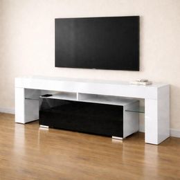 OTTO home Lowboard &raquo;MONICA, TV-Board, TV-Kommode, TV-Schrank, TV-Unterschrank, TV-M&ouml;bel&laquo; Modernes Hochglanz TV-Board in 2 Farben, grifflos mit Push-to