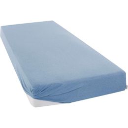 OTTO home Spannbettlaken &raquo;VALJE in Melange-Optik, hochwertiger Baumwoll-Jersey 130g/m&sup2;&laquo; Baumwolle, f&uuml;r Matratzen bis 25 cm H&ouml;he, Bettlaken aus Melange