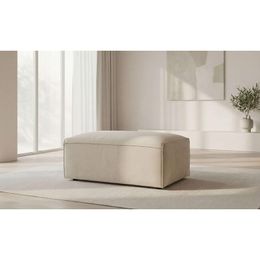 OTTO home Polsterhocker &raquo;Mittell, Chenille&laquo; 102x61 cm, bodentief beige 100% PES B/H/T: 102cm x 43cm x 61cm, Chenille