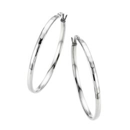 Firetti Damen Paar Creolen &raquo;Schmuck Geschenk Basic,Klassisch&laquo; silber 43mm, Edelstahl
