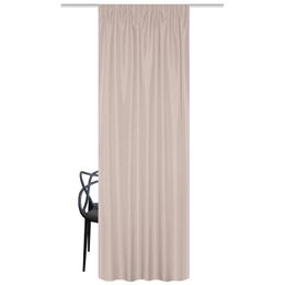 Home Wohnideen Gardine &raquo;PELLU&laquo; Multifunktionsband 1 Stk. tlg. THERMOCHENILLE, UNI beige Chenille, Polyester 245cm, Multifunktionsband, 135cm
