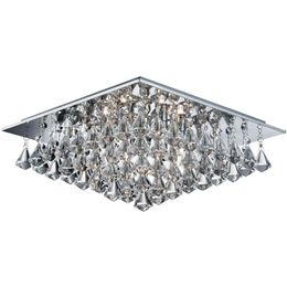 Searchlight Deckenleuchte &raquo;Deckenleuchte Hanna, 6-flammig&laquo; G9 1 Stk. Glamour&ouml;s silber 6, H: 17cm, 1 Stk.